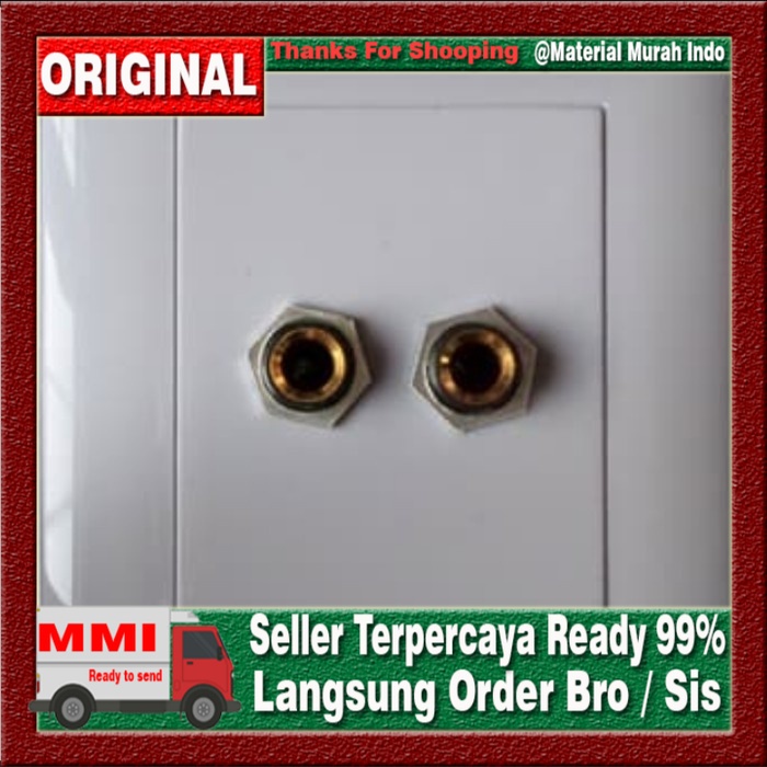 Jual Face Plate 2 MIC / Face Plate Mic 2 Lobang | Shopee Indonesia