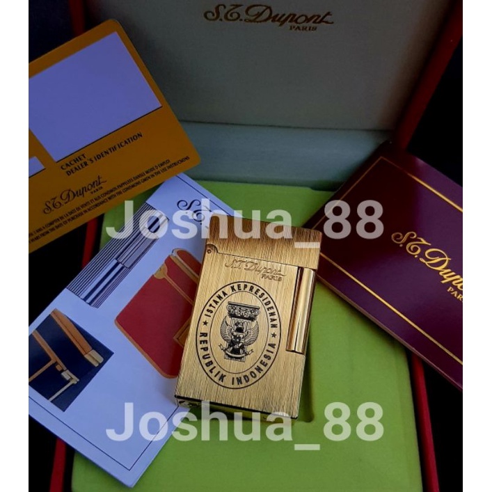 Jual Korek Api Mewah St Dupont Paris Full Gold Special Limited Edition ...