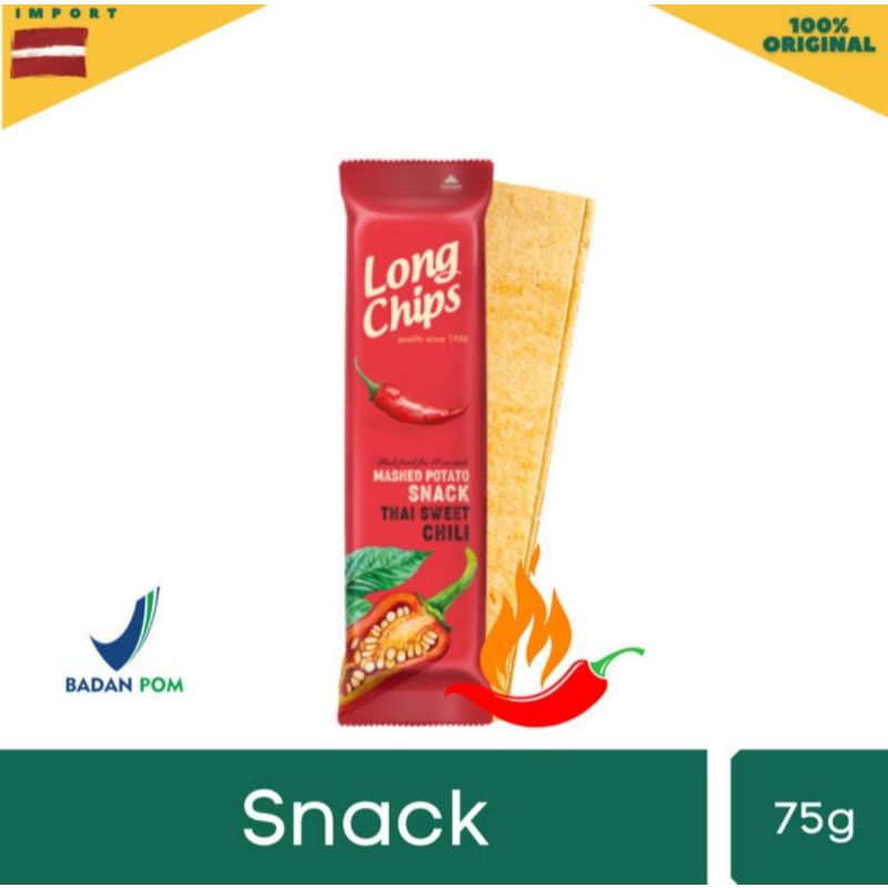 Jual LONG CHIPS MASHED POTATO 75gr - THAI SWEET CHILI | Shopee Indonesia