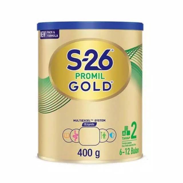 Jual SUSU S-26 PROMIL GOLD TAHAP 2 KALENG 400 GR | Shopee Indonesia