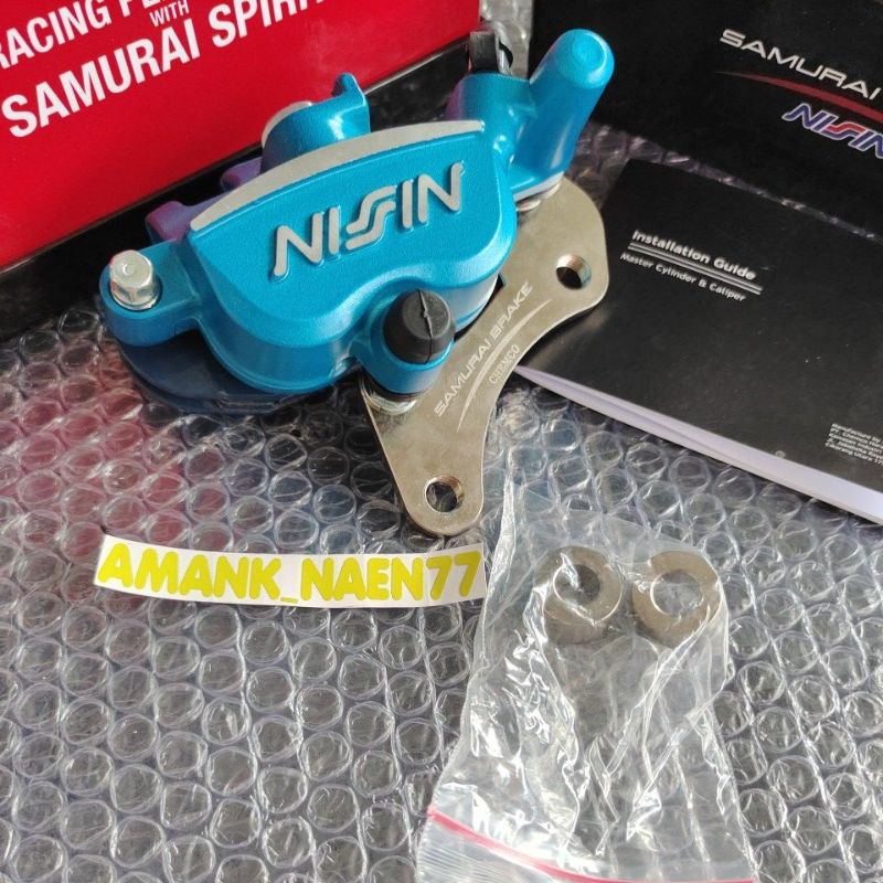 Jual kaliper Nissin samurai f1zr Jupiter biru 260 mm | Shopee Indonesia