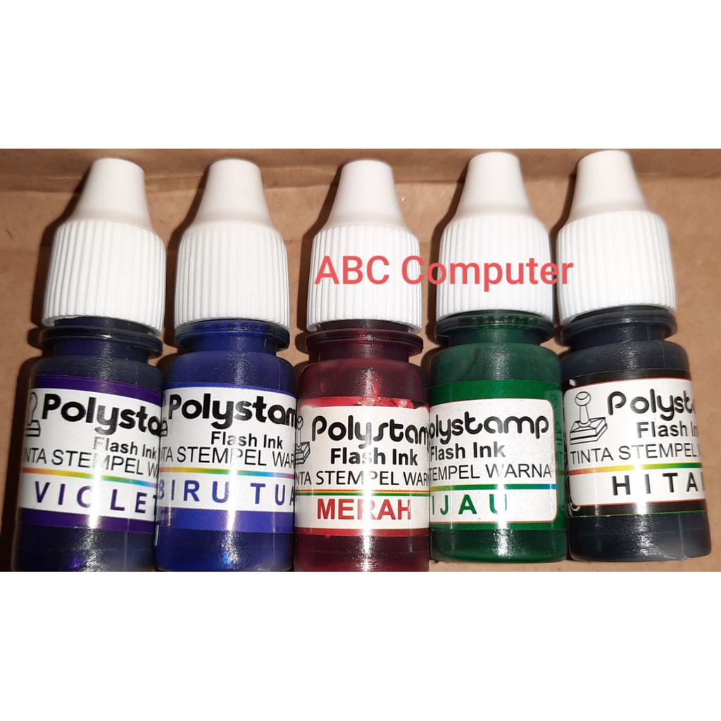 Jual Poly Stamp Tinta Stempel Otomatis 8ml | Shopee Indonesia