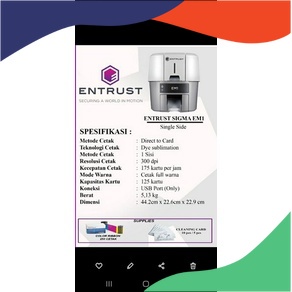 Jual Printer ID Card Entrust Sigma EM1 Simplex | Shopee Indonesia