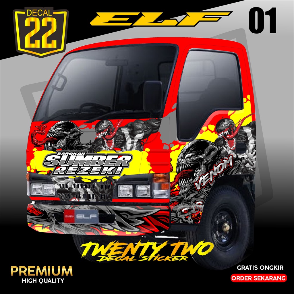 Jual STIKER DECAL ELF FULL KABIN TERMURAH FULLBODY KABIN KODE 01 Rgg ...