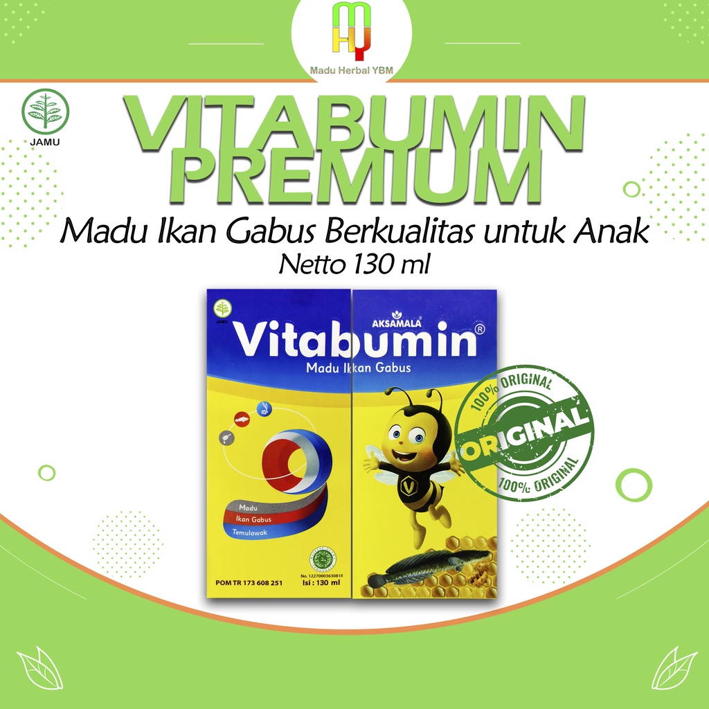 Jual Vitabumin Premium - Aksamala - Madu Ikan Gabus untuk Nutrisi dan Kesehatan Anak - Kemasan ...
