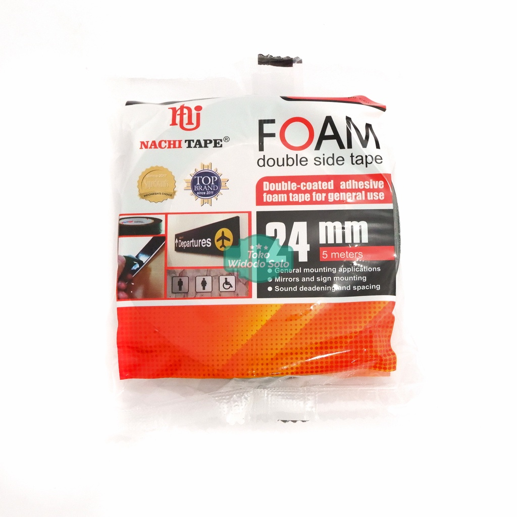 Jual Isolasi Bolak Balik Foam Nachi 24mm Double Foam Tape Tebal - 1 Buah | Shopee Indonesia