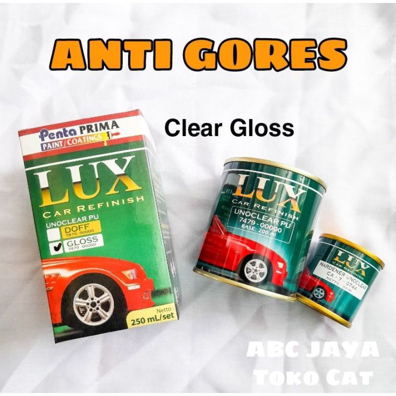 Jual Cat Penta Prima LUX 250ml Clear Coat 2 Komponen + Hardener Anti ...