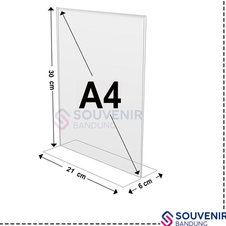Jual Best Produk 99TVM Display menu akrilik Standing Acrylic Papan ...