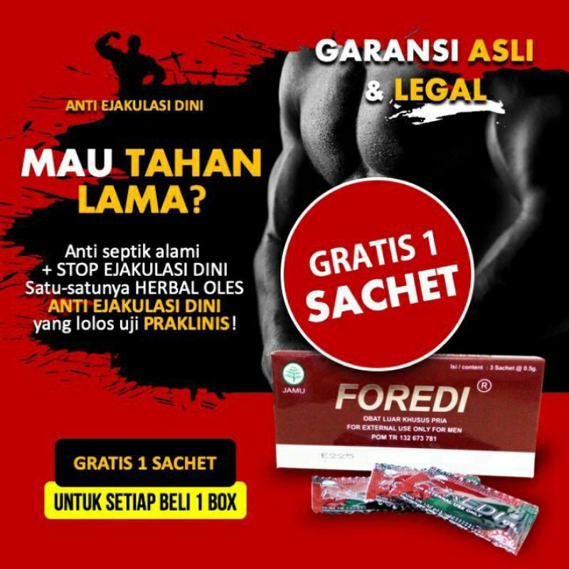 Jual FOREDI GEL ORIGINAL 1 box isi 3 sachet | Garansi uang Kembali ...