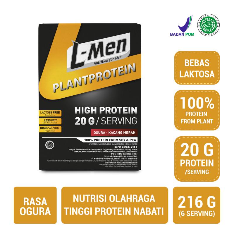 Jual L-Men Plant Protein Ogura 216 gram - Suplemen Tinggi Protein ...