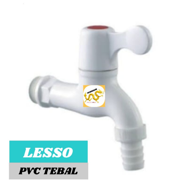 Jual Kran taman kran mesin cuci Lesso PVC tebal | Shopee Indonesia
