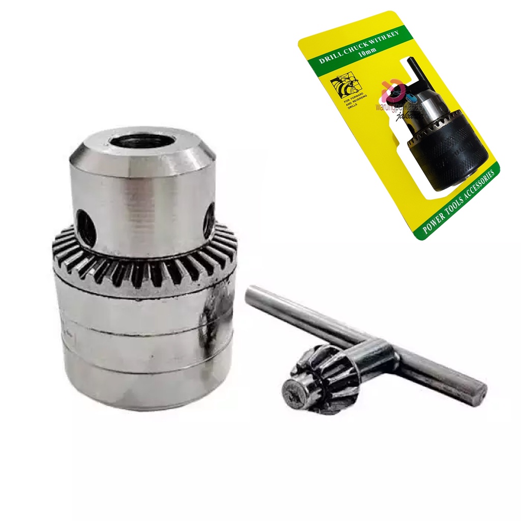 Jual Kepala Bor 10mm 10 mm x 3/8 inch Chuck & Key | Shopee Indonesia