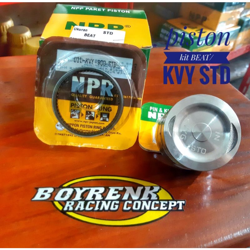 Jual PISTON KIT BEAT KVY STD|25|50|75|100 NPP BOYRENK RACING | Shopee ...