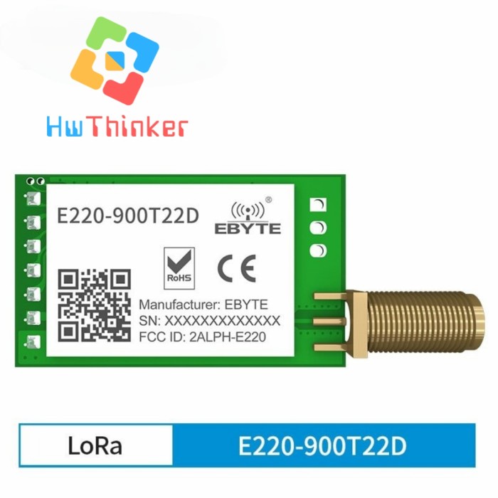 Jual EByte E220-900T22D LoRa LLCC68 915MHz 923MHz 850MHz-930MHz 22dBm UART TTL | Shopee Indonesia