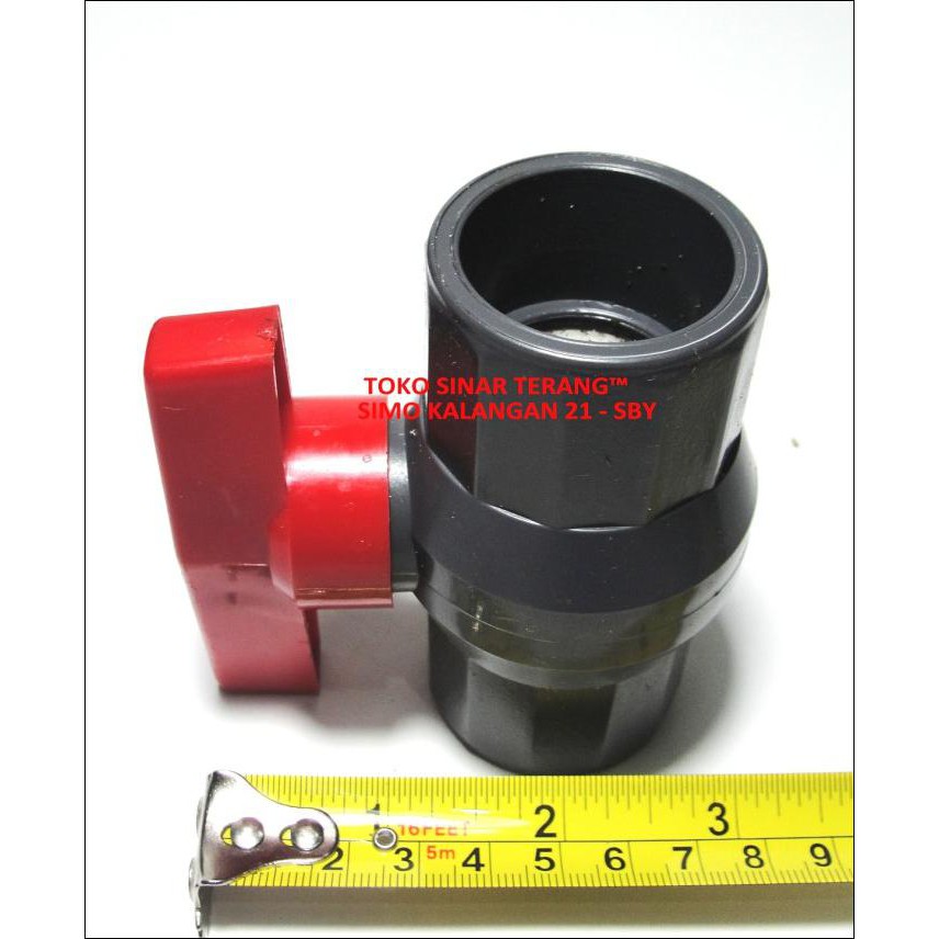 Jual Ball Valve 1/2" Onda Stop Kran Plastik Pvc Polos 1/2 " Inch Air Pdam | Shopee Indonesia