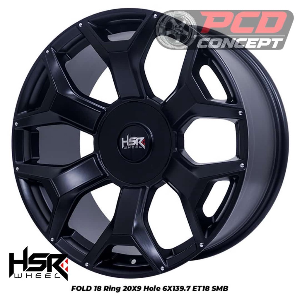 Jual VELG MOBIL FORTUNER R20 HSR FOLD18 R20 LEBAR 9 INCH ET18 SMB ...