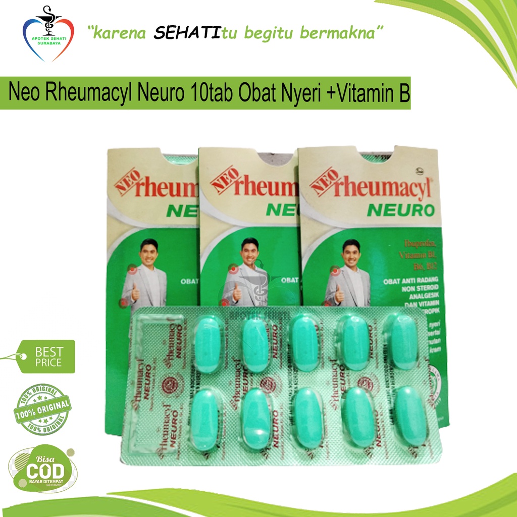 Jual NEO RHEUMACYL NEURO 10'S VITAMIN NEUROTROPIK KEBAS KESEMUTAN ...