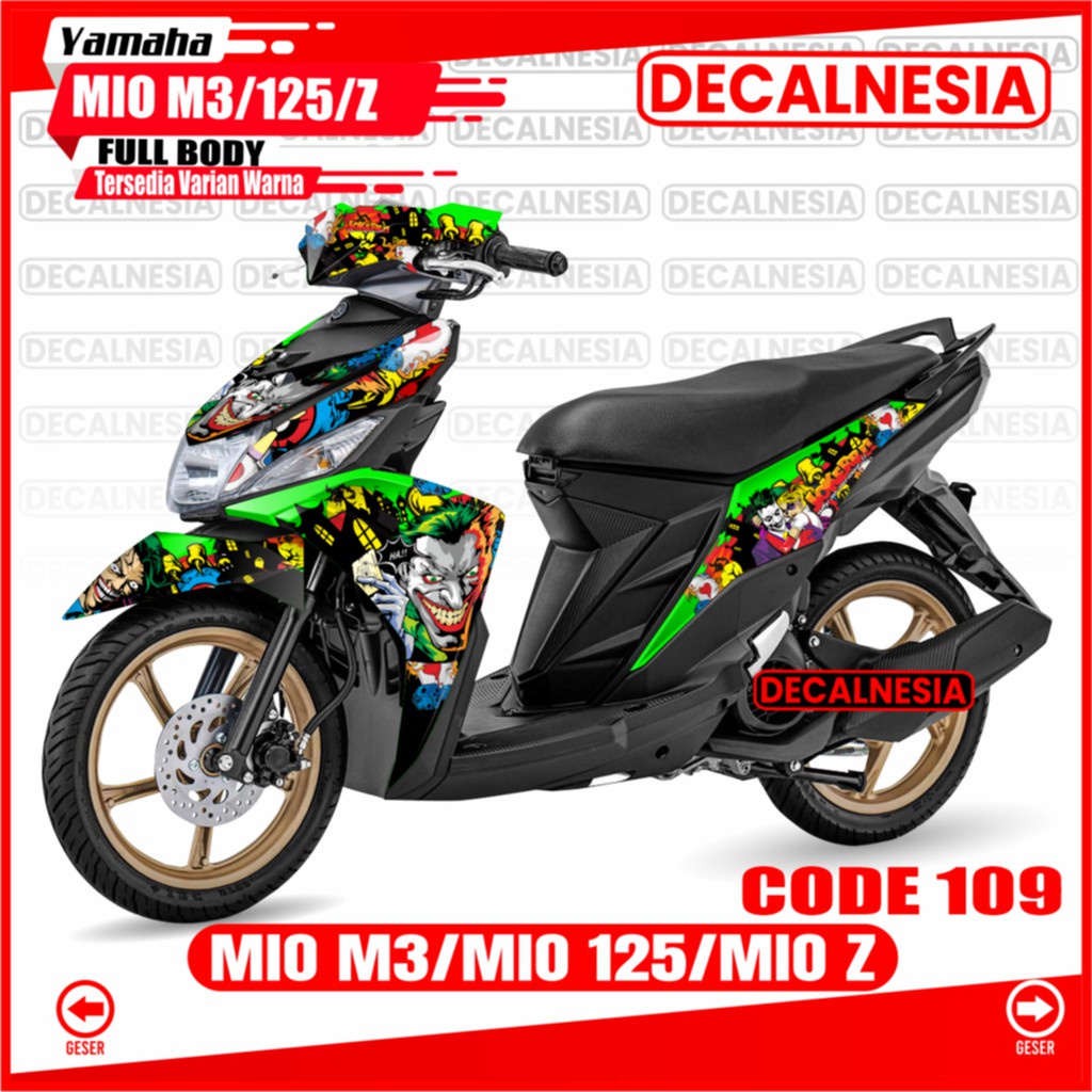 Jual Yamaha Decal Stiker Mio M3 Full Body Sticker Motor Mio M3 125 Z ...