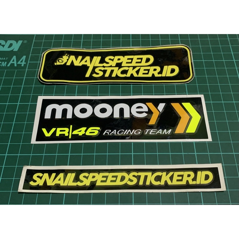 Jual cutting stiker team vr46 valentino rossi mooney racing team 14x4 ...