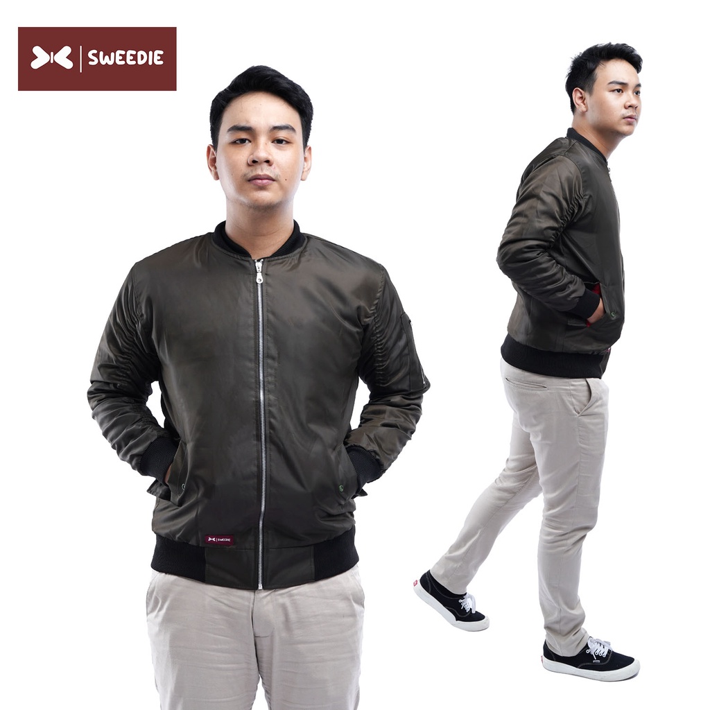Jual Jaket Bomber Original Premium | Sweedie | Series - DarkGrey ...