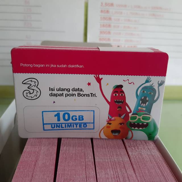 Jual VOUCHER TRI 10GB UNLIMITED | Shopee Indonesia
