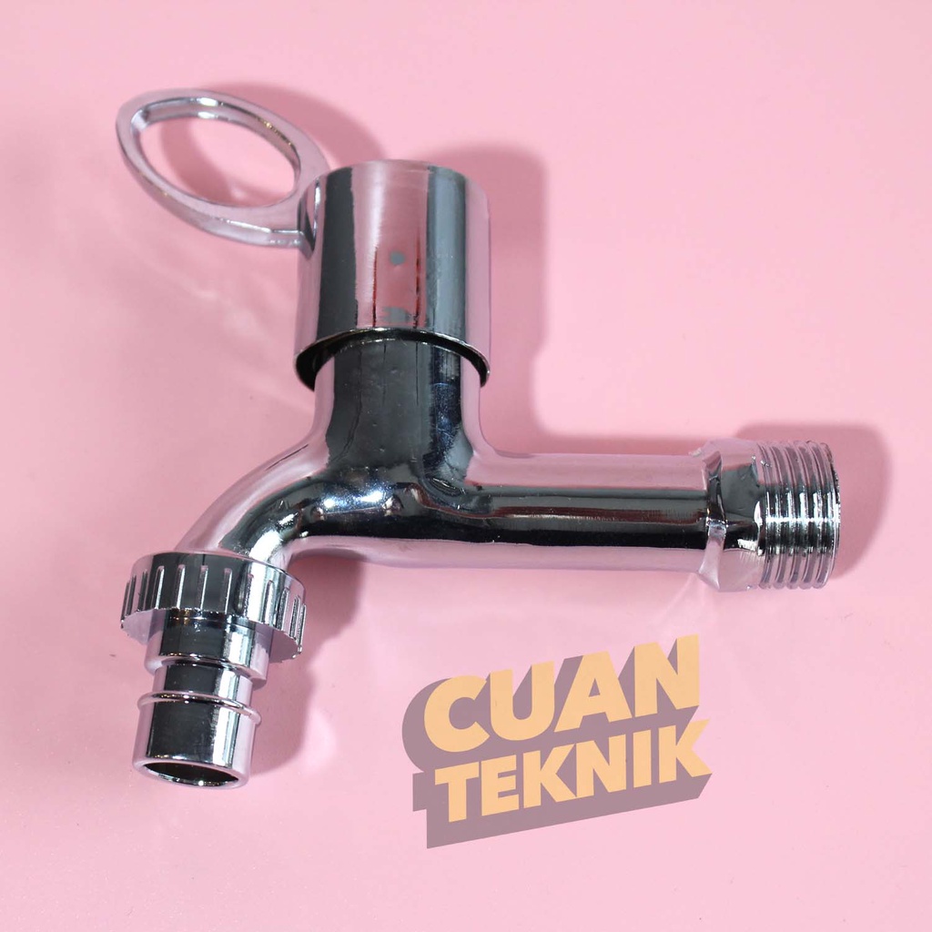 Jual Kran Air Tembok Taman CAB - Keran Air Chrome Kamar Mandi WC - Kran ...