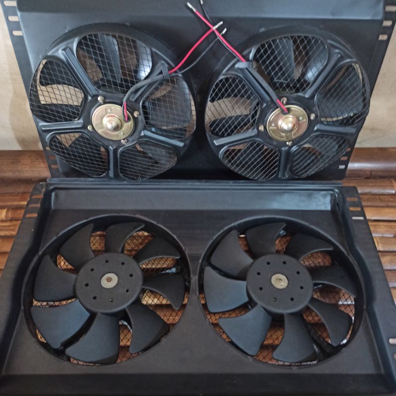 Jual Extrafan Kipas Isuzu Elf Fuso Truck Bus Alat Berat Double Fan Besi ...