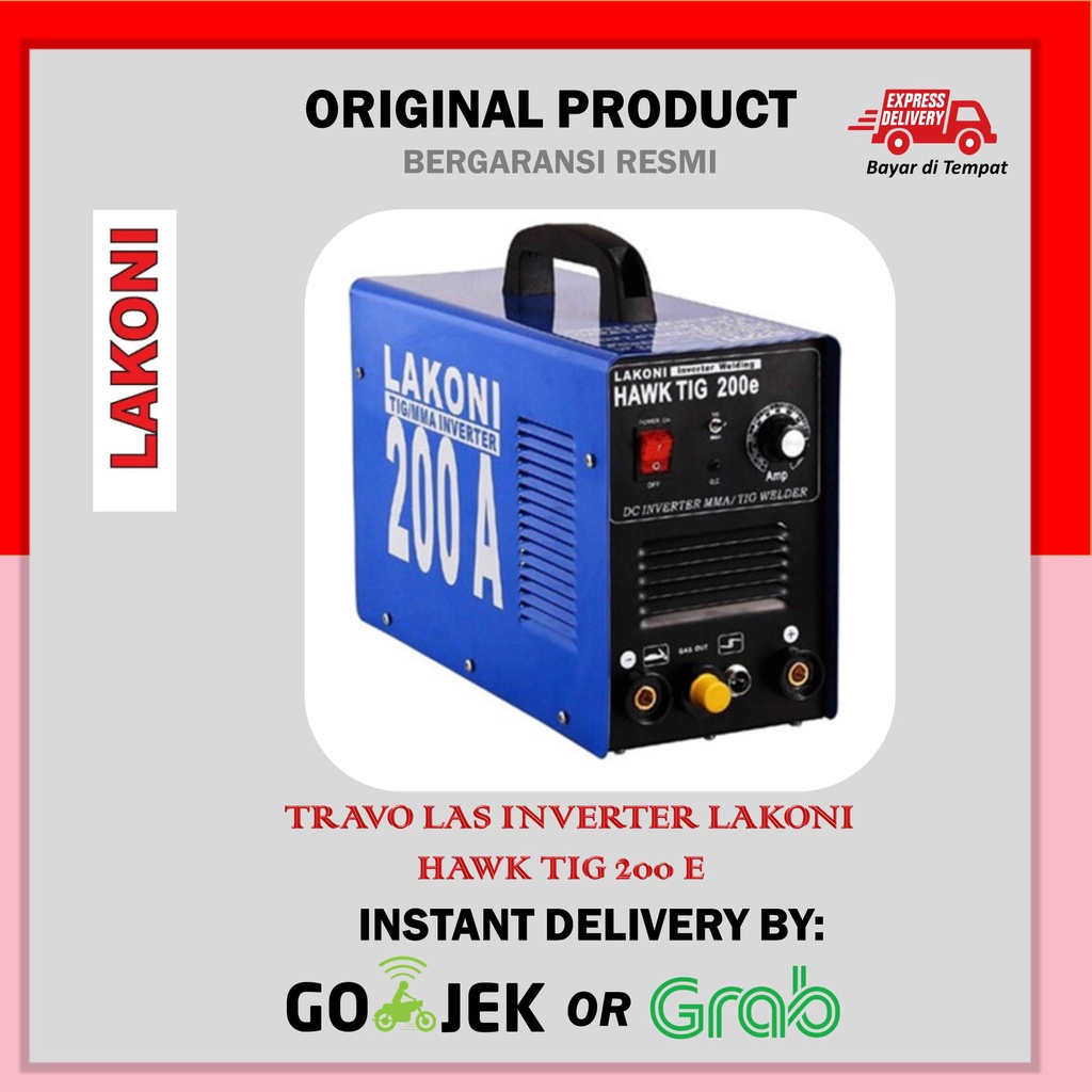 Jual TRAVO LAS INVERTER LAKONI HAWK TIG 200 E/MESIN LAS | Shopee Indonesia
