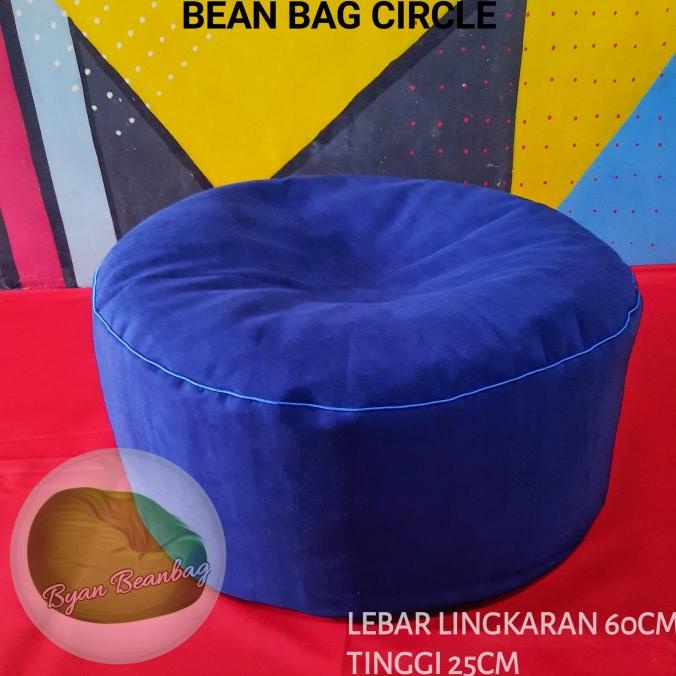 Jual Bean Bag Circle / Sofa Lesehan / + Isi Styrofoam - Suede Navy ...