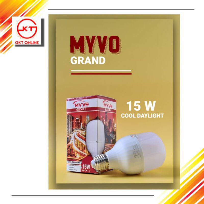 Jual Lampu Bohlam Tabung LED 15 Watt MYVO Tabung Grand T Bulb Cool ...