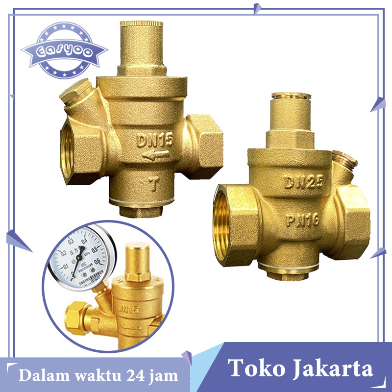 Jual Katup Regulator Pengurang Tekanan Air DN15 DN25 Pressure Regulator ...