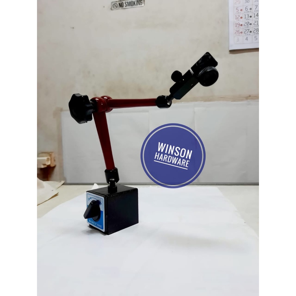 Jual Magnetic Stand Base Flexible - Dudukan Dial Indicator Stang Standar Universal | Shopee ...