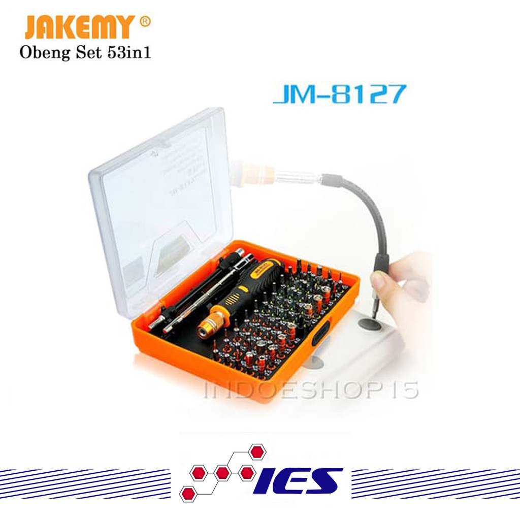 Jual Obeng Set 53 In 1 JAKEMY JM-8127 High Quality | Shopee Indonesia