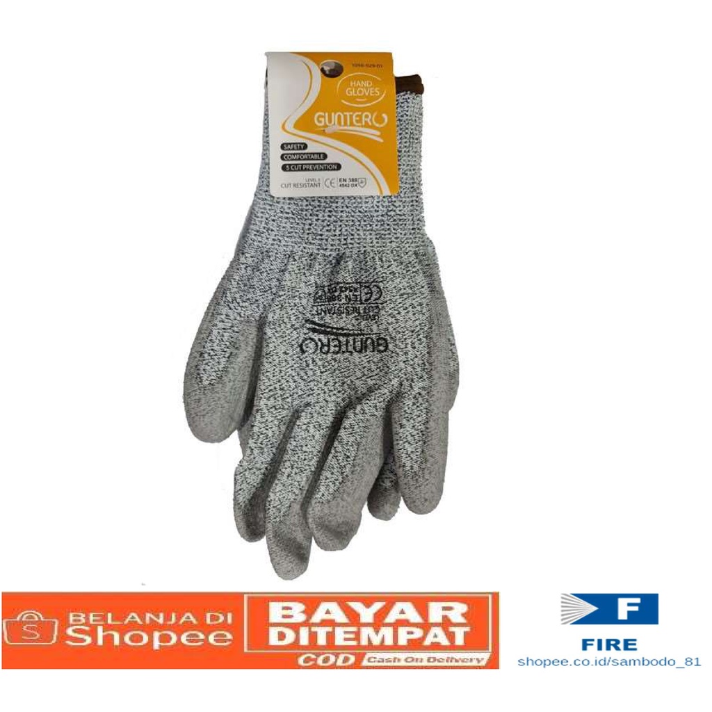 Jual Cut Resistant safety Gloves Anti Benda Tajam Anti Pisau Potong Anti Gores Hand Gloves Anti ...