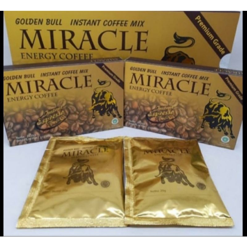 Jual Miracle Coffee satu kotak isi 12 sachet @20g | Shopee Indonesia
