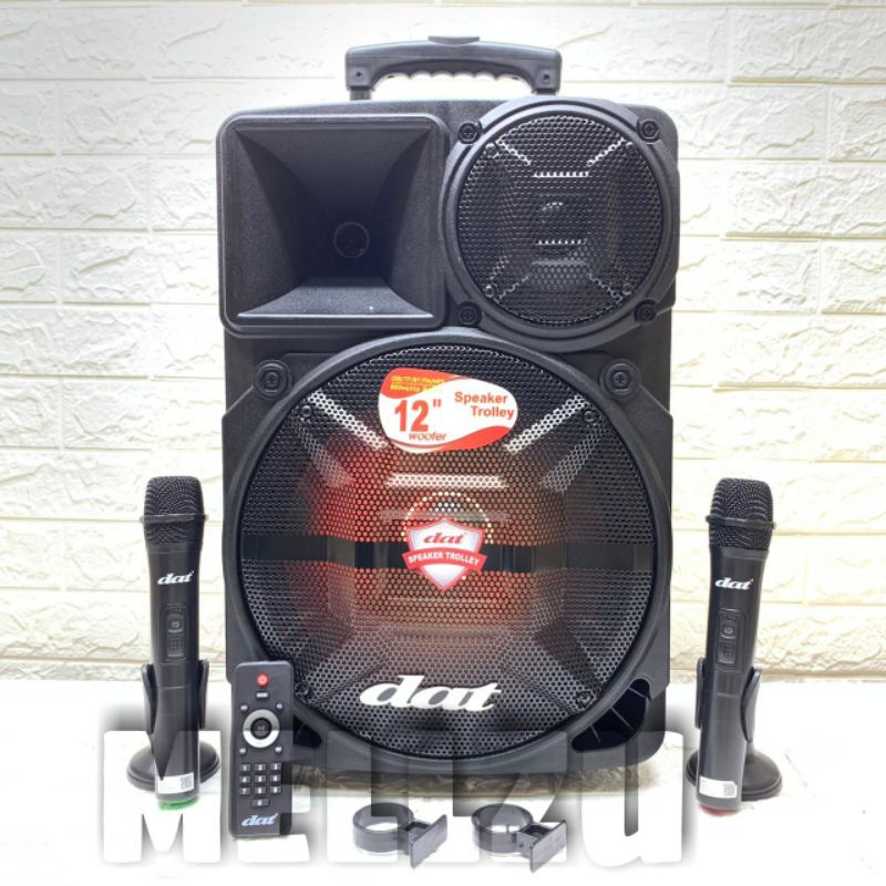 Jual Speaker Portable Wireless DAT DT 123 Original 12 inch Bluetooth ...