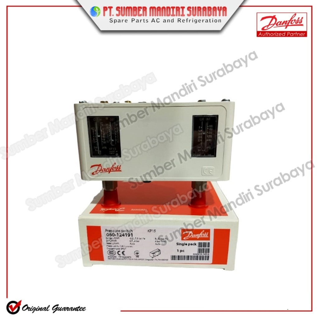Jual Pressure Switch Danfoss KP 15 / KP15 Auto Auto Reset High Low | Shopee Indonesia