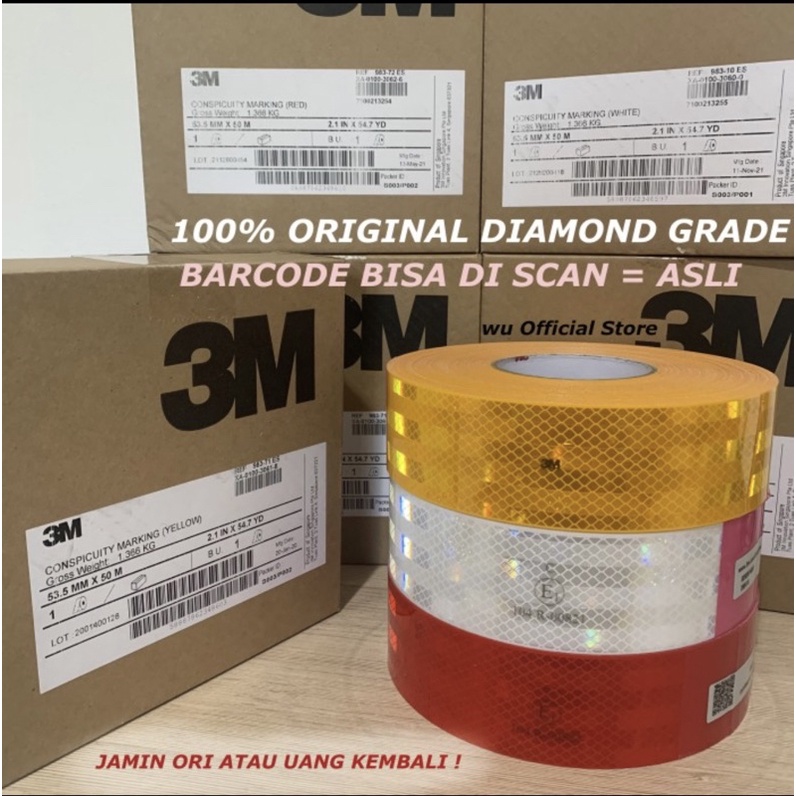 Jual Stiker Reflektor 3M Original Kir Dishub Sticker Reflektif ...