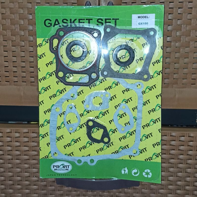 Jual Packing/paking/gasket set mesin penggerak 5,5hp 6,5hp GX160/GX200 diesel alkon pengiling ...