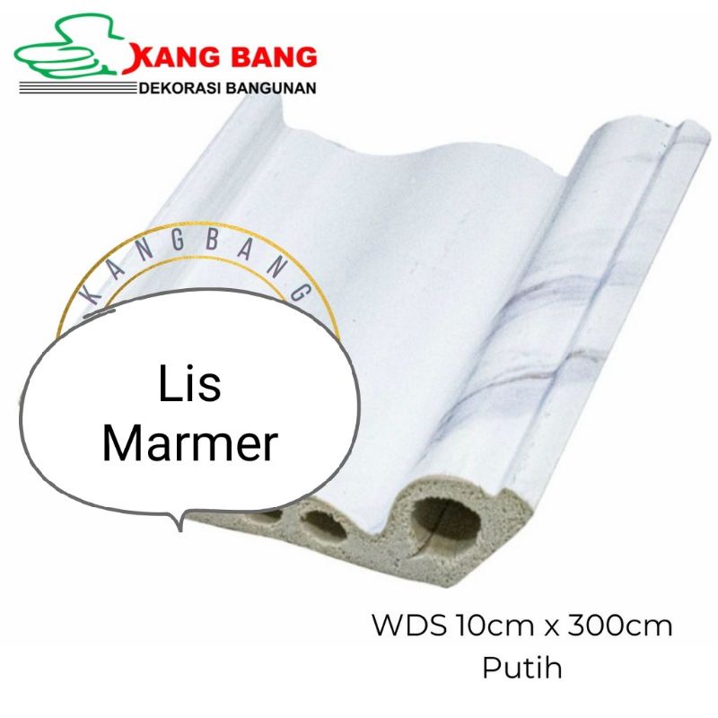 Jual Lis marmer WDS EO pvc / list profil marmer /lis sudut pvc isi 3 ...