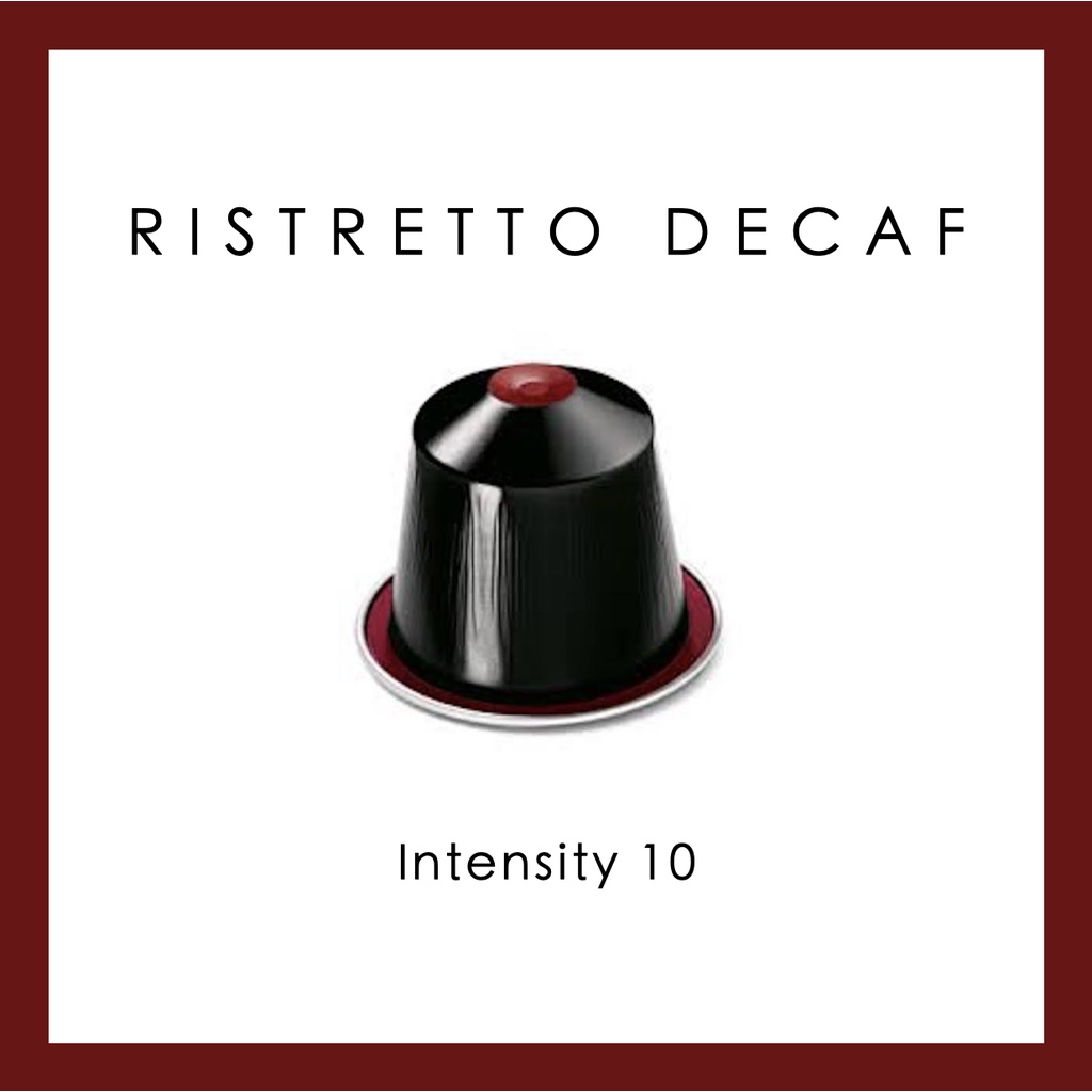 Jual RISTRETTO DECAF Nespresso Coffee Capsules Kapsul Kopi | Shopee ...