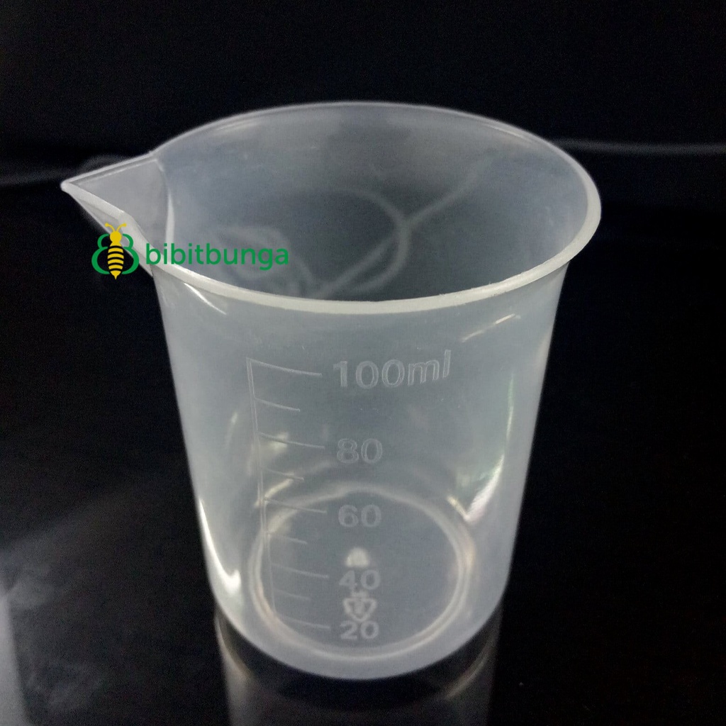 Jual Gelas Ukur 100cc 100ml Alat Takaran Measuring Cup Plastik 100 ml ...