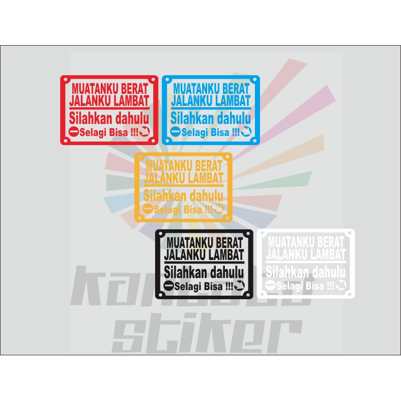 Jual cutting stiker mobil box atau truk ukuran 30cm x 20cm | Shopee ...