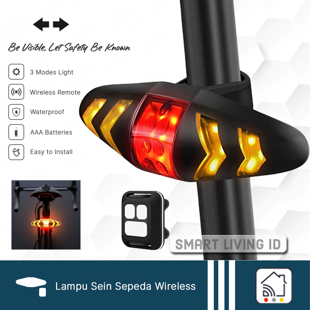 Jual Lampu Belok Kiri Kanan Rem Sein Sen Sign Sepeda Bicycle Turn ...