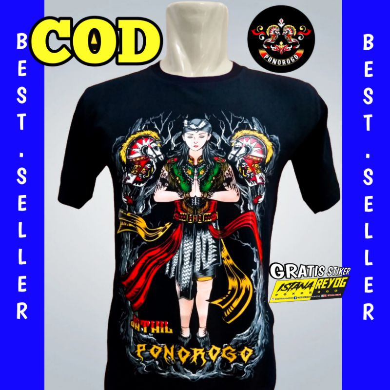 Jual KAOS BUDAYA JATHIL KUDA KEPANG / JATHIL JARANAN / KAOS REOG ...