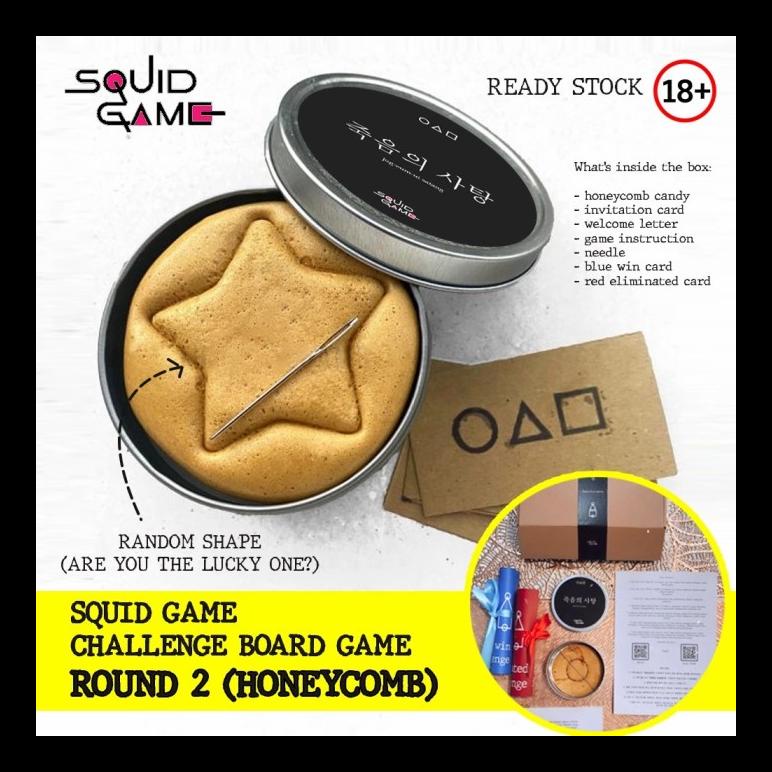 Jual BARU! HONEYCOMB / SQUID GAME / DALGONA CANDY / SQUID CANDY / SQUID ...
