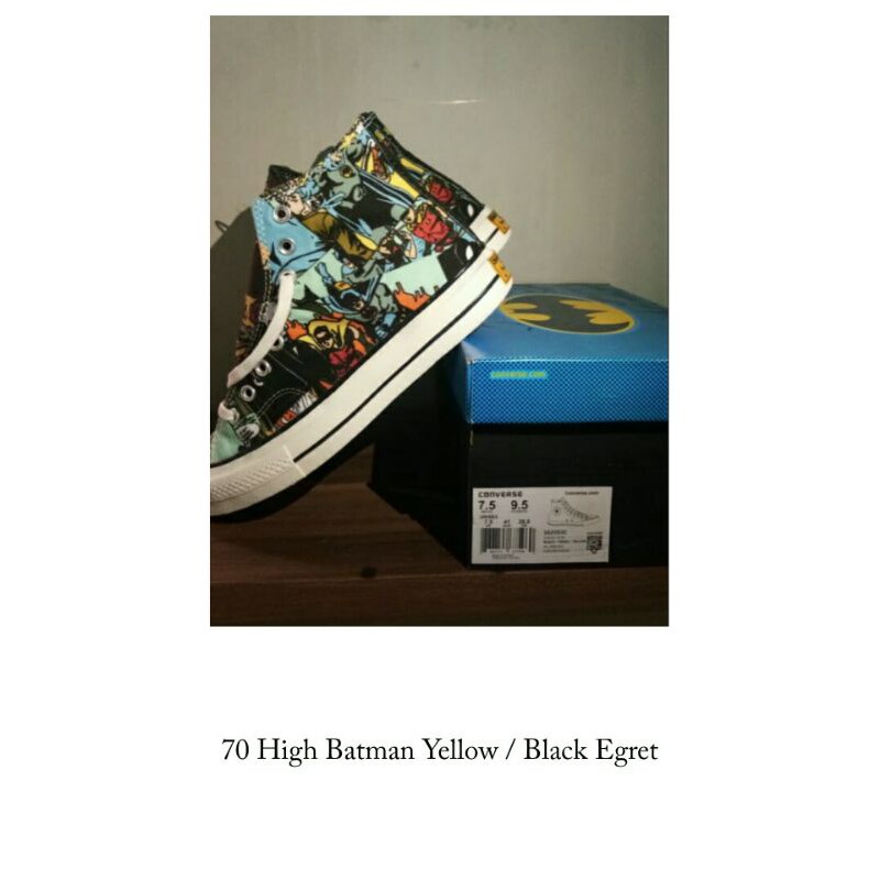 Jual 70s Hi batman/black/yellow | Shopee Indonesia