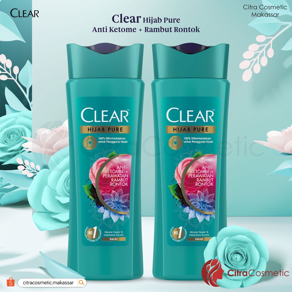 Jual ️CitraCosmetic ️ Clear Hijab Shampo Anti Dandruff + Hair Fall 160Ml | 320 Ml | Shopee Indonesia