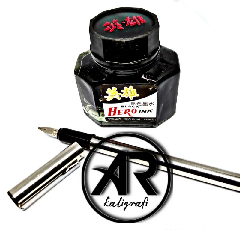 Jual Fountain pen japan Nib 1mm pulpen ijazah tinta isi | Shopee Indonesia