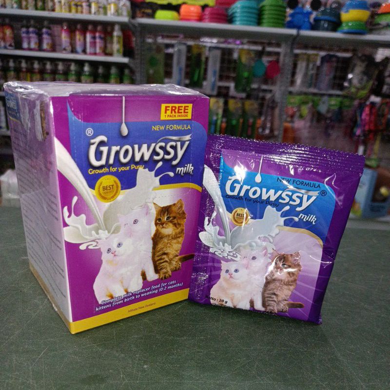 Jual Susu kucing Growssy sachet 20g/ susu growssy/ susu anak kucing ...